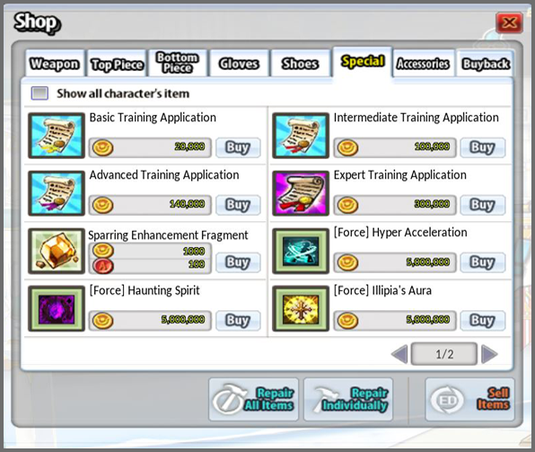 3rd Job 2nd Path Force Skills - Elsword Online